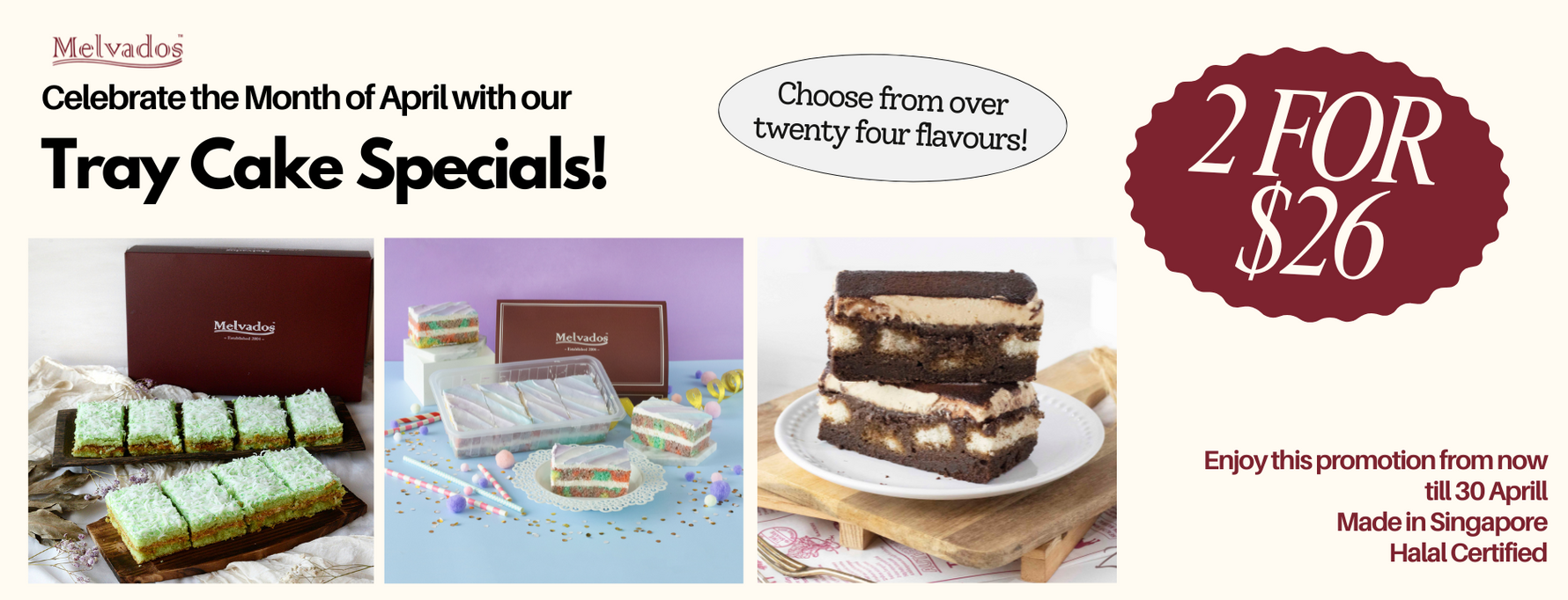 Melvados - Gourmet Cakes, Pastries, and Treats Online